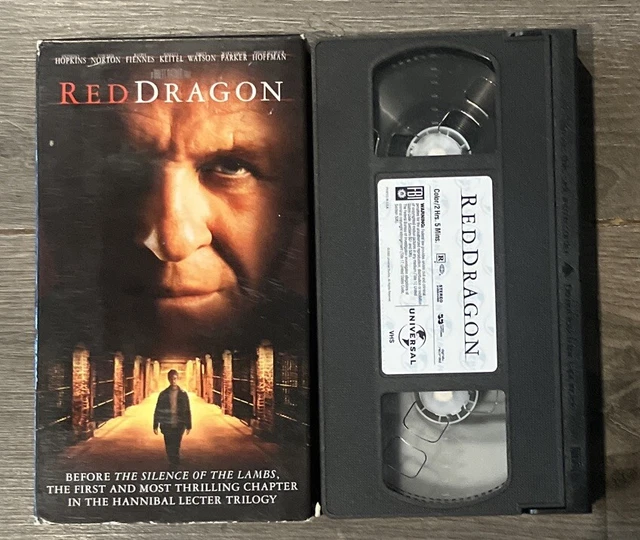 RED DRAGON (VHS, 2003) Anthony Hopkins, Edward Norton, Emily Watson £4. ...