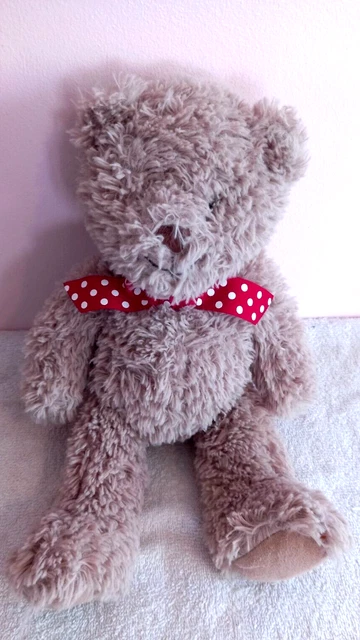 EARLY LEARNING CENTRE Teddy Bear Beige Spotty Bow Plush 2014 ELC £7.99 ...