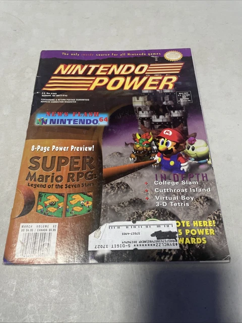 NINTENDO POWER VOL. 82 March 1996 Super Mario RPG Complete w/ Poster ...