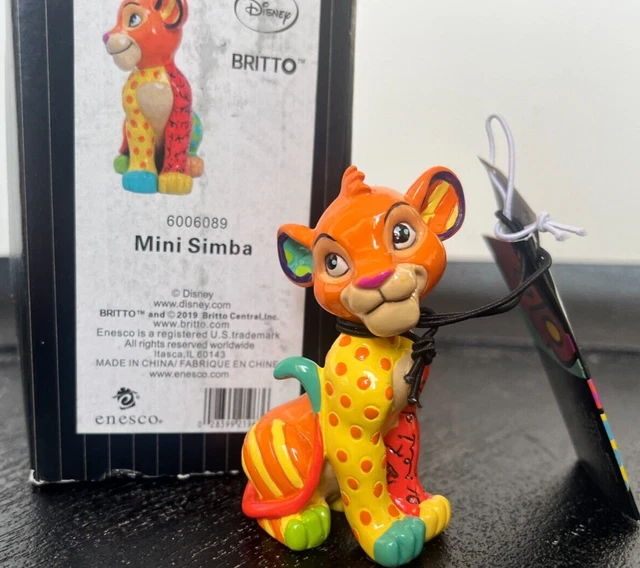 DISNEY BRITTO THE Lion King Simba Sitting Figurine (Mini Statue) $40.00 ...