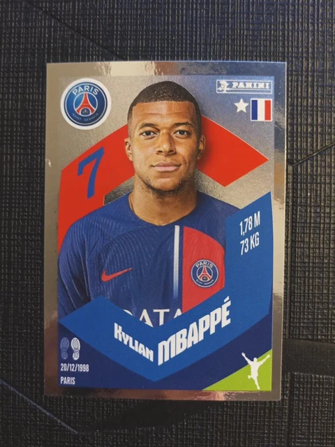 NEW STICKER IMAGE PANINI FOOT 2023 2024 Kylian Mbappe Ligue 1 #351 ...
