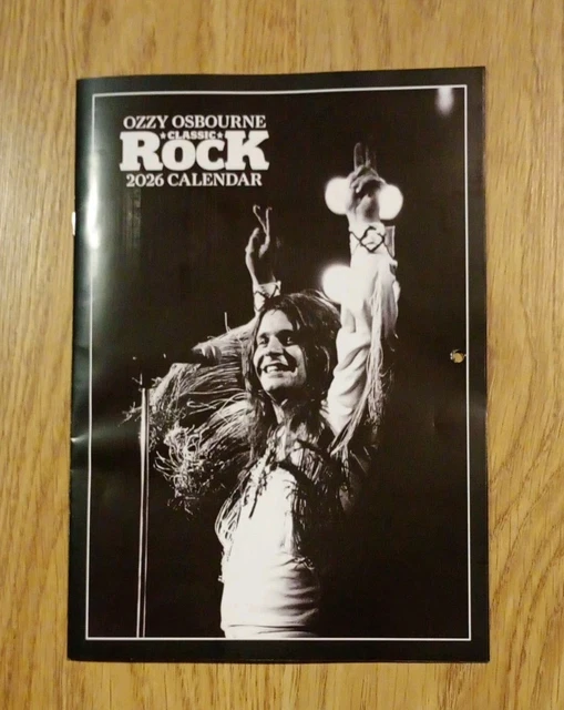 OZZY OSBOURNE 2026 Classic Rock Wall Calendar - New £5.44 - PicClick UK