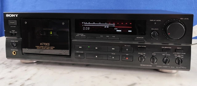 SONY TC-K770ES PLATINE Cassette à Dépassé - 12 Mois Garantie Légale EUR ...