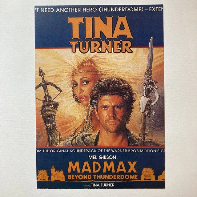 MAD MAX BEYOND Thunderdome 1985 Rare 1980s Movie Poster Postcard Film ...