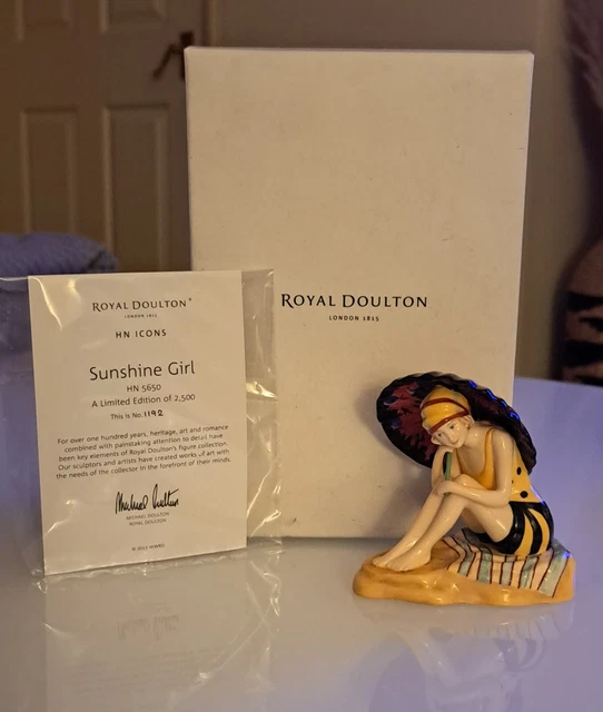 ROYAL DOULTON FIGURINE HN5650 Sunshine Girl HN Icons Box CofA Ltd ...