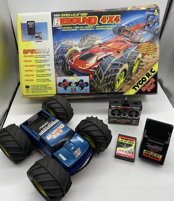 TYCO R/C REBOUND 4x4 Boxed Working - Rare Retro Radio Controlled Car ...