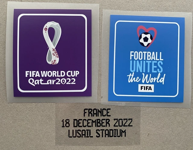 ARGENTINA WORLD CUP 2022 Final Match Details Football Sleeve Patch Set ...