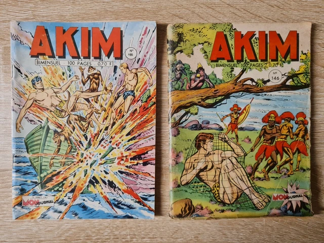 BD AKIM N°146 du 07/1965 TBE + N°195 du 8/1967 Etat correct de Augusto Pedrazza EUR 10,00 ...