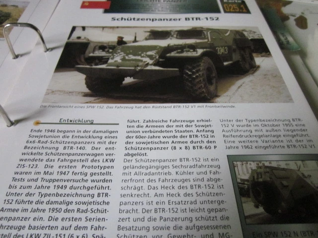 ARCHIV MILITÄRFAHRZEUGE LEICHTE Panzer Russland 25.1 Schützenpanzer 152 ...