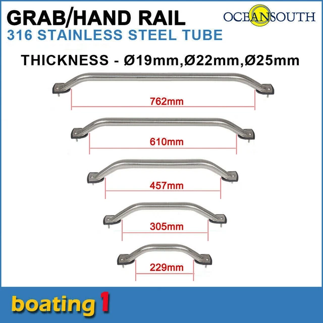 316 STAINLESS STEEL Marine Hand/Grab Rail - Boat/Yacht Handrail $18.00 ...