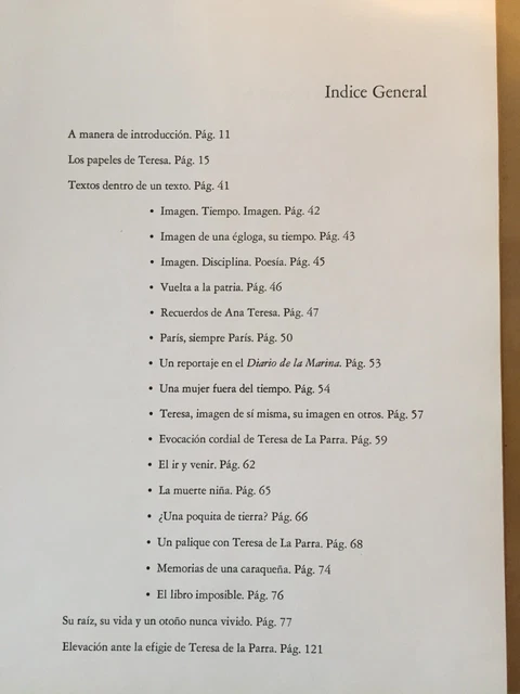 RARE VINTAGE &TERESA De La Parra" Spanish Text Biography Hardback Book ...