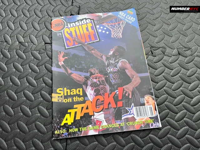 1993 NBA INSIDE Stuff Magazine Shaquille O'Neal Attack Michael Jordan ...