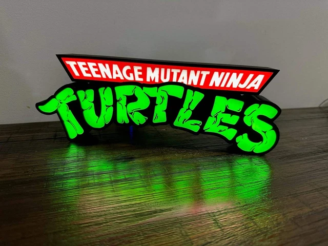 TMNT - TEENAGE Mutant Ninja Turtles - Logo - LED Night Light / Light Up ...