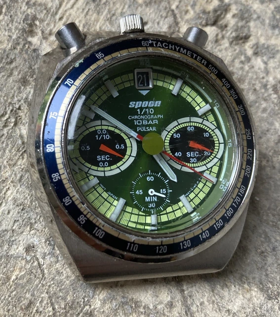SPOON BULLHEAD WATCH BY PULSAR Spares Or Repairs Only £9.99 - PicClick UK