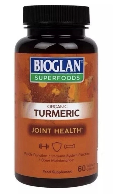 BIOGLAN SUPER FOODS Turmeric Help Joint Health in Muscle Function - 60 ...