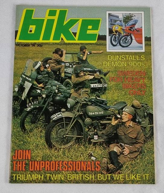 VINTAGE BIKE MAGAZINE - October 1974 Issue. Motorcycle. Dunstall 900. £ ...