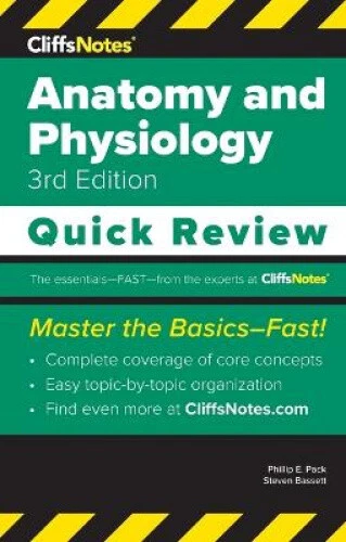 CLIFFSNOTES ANATOMY AND Physiology: Quick Review (Quick Review) $40.47 ...