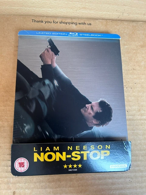 NON-STOP (2014) UK Reg B Blu-Ray Steelbook Liam Neeson VGC EUR 8,48 - PicClick IT