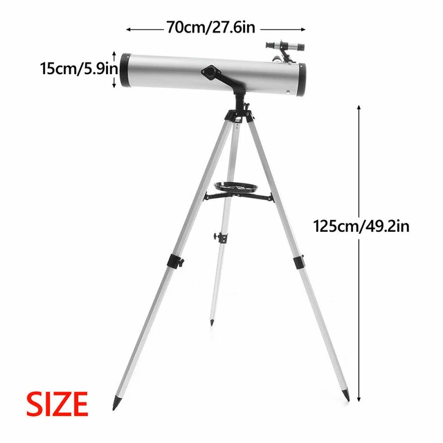 MAX 525X ZOOM Telescope 76mm Aperture Astronomical Night Vision High ...