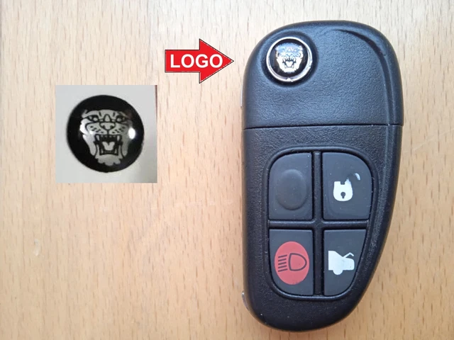 LOGO JAGUAR KEY FOB emblem X-Type S-Type XK XK8 XKR XJ XJ12 V8 V12 XJ8 ...