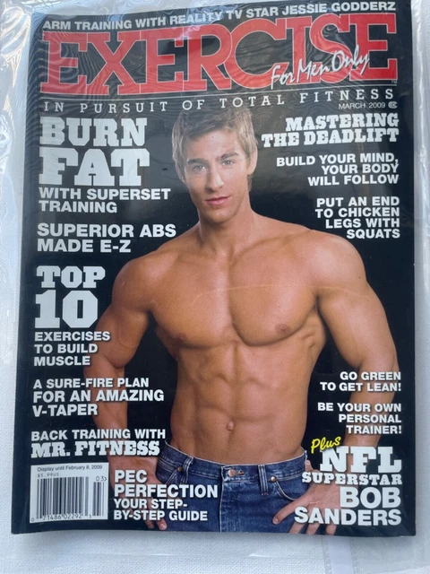 EXERCISE FOR MEN Only Fitness Magazine March 2009 24th AAnniveray Issue ...