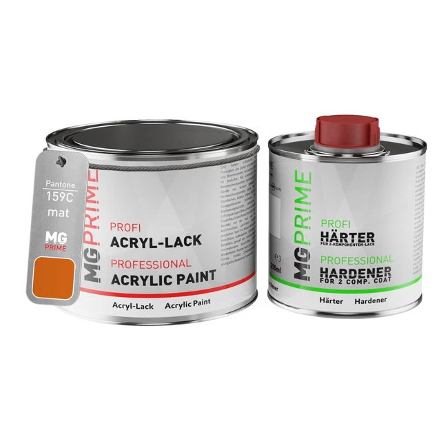 PANTONE 159C ORANGE Peinture acrylique mate Pot de 0,75 litre ...