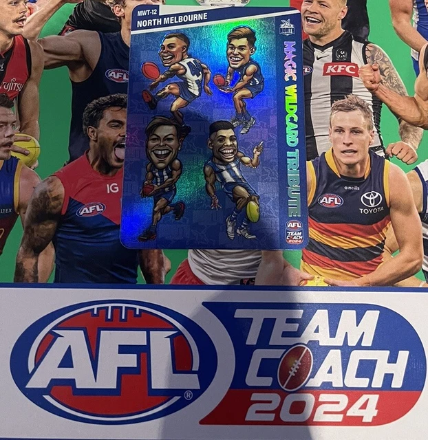 2024 AFL TEAMCOACH Magic Wildcard Tribute North Melbourne Kangaroos MWT ...
