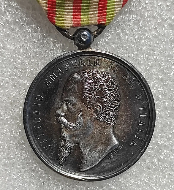 MEDAILLE INDEPENDANCE ITALIE signée FALOT guerre per indipendenza e ...