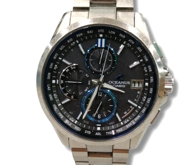 CASIO OCEANUS OCW-T2600 Titanium Solar Radio Perpetual Chronograph ...