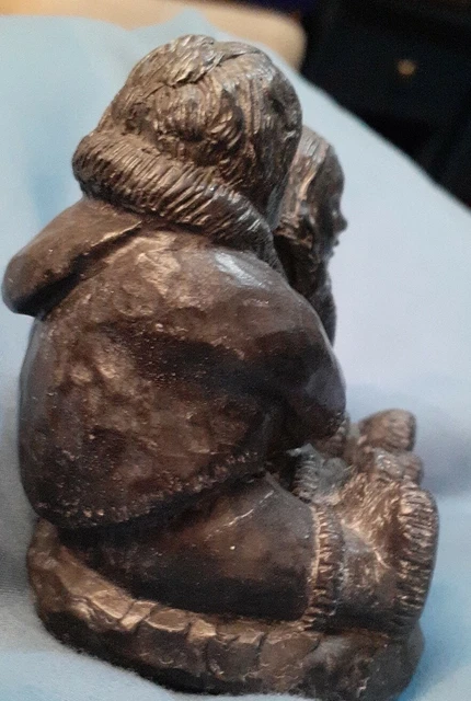 A WOLF ORIGINAL Sculpture Of Two Native Canadian Children £10.79 ...