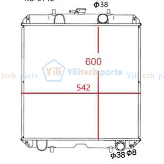 NEW AFTERMARKET RADIATOR for Kota CL35 Track Load Yanmar Engine 4TNV98 ...