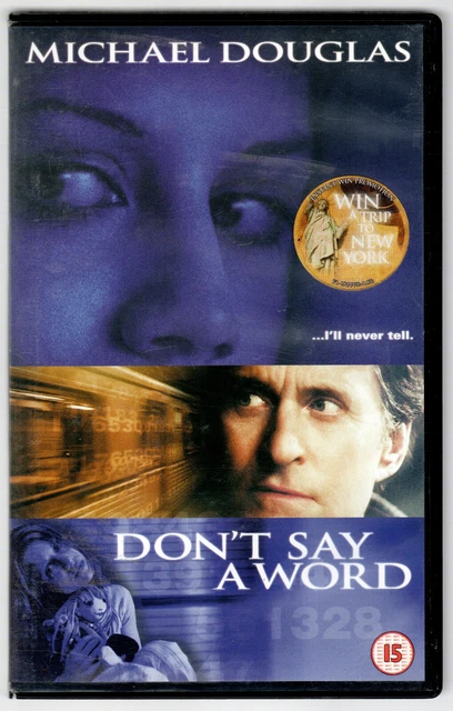 DON'T SAY A Word Michael Douglas Sean Bean Big Box VHS £6.49 - PicClick UK