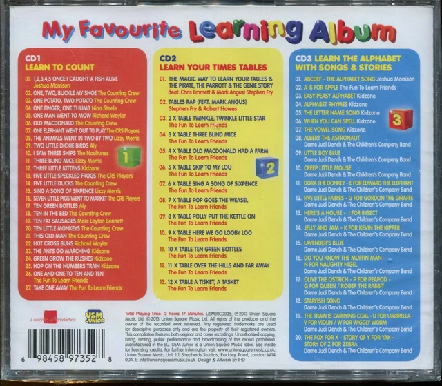 MY FAVOURITE LEARNING Album - 3xCD Fatbox - New & Sealed £5.00 ...
