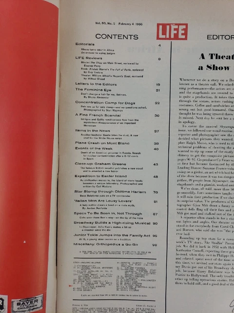 LIFE MAGAZINE FEBRUARY 4, 1966; Sammy Davis, Harry Belafonte, Sidney ...