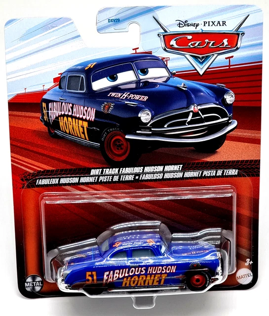 MATTEL DISNEY PIXAR Cars 1:55 Auto DXV70 Dirt Track Fabulous Hudson ...