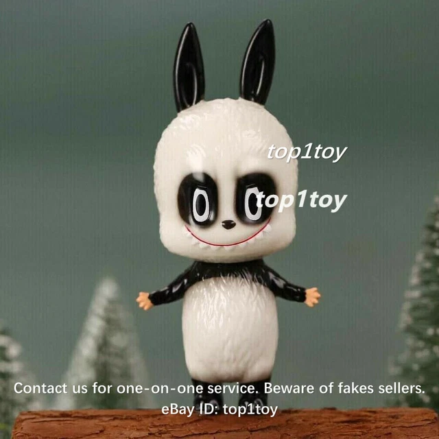 POP MART X HOW2WORK Labubu The Little Monsters Panda Mini Figure Art ...