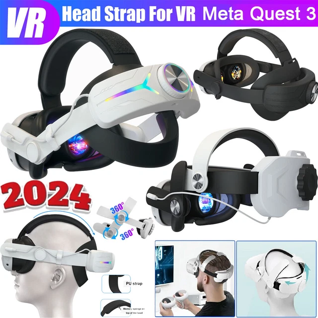 ADJUSTABLE ELITE HEAD Strap for Meta Quest 3 VR Headset Headband ...