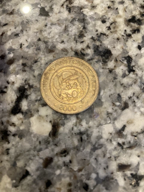 2000 CHUCK E CHEESE Game Token Original Vintage Pizza Restaurant Arcade ...