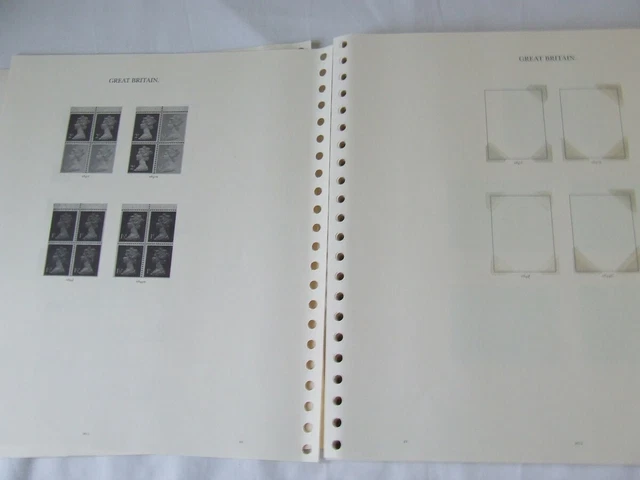 STANLEY GIBBONS WINDSOR Booklet Panes 1970-90 Illustrated Stamp Album Pages £28.00 - PicClick UK
