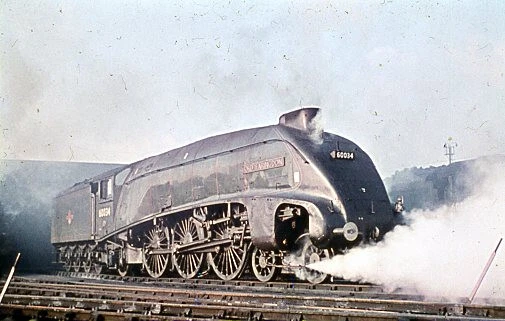 ORIGINAL COLOUR SLIDE of 60034 ER A4 class steam loco £4.99 - PicClick UK