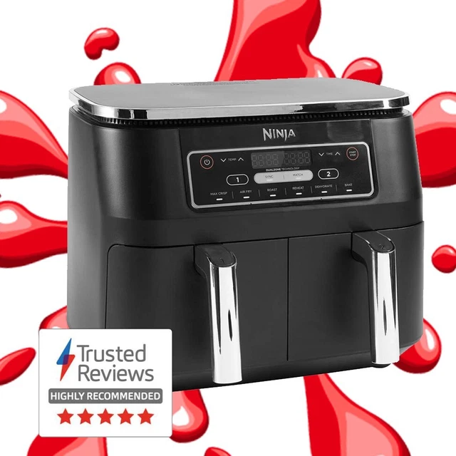 NINJA FOODI DUAL Zone 7.6L Air Fryer AF300UK 1 Year Ninja Warranty BRAND NEW EUR 247,78 ...