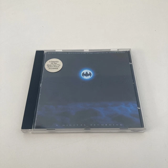 BATMAN ORIGINAL MOTION Picture Soundtrack CD Danny Elfman 1989 Warner ...