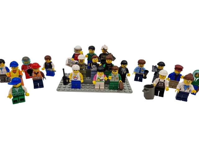 10 LEGO® TRAIN 9V RC chemin de fer voie ferrée mini figure Passagers ...