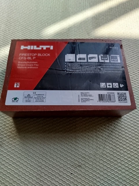 HILTI CFS-BL P Brandschutzstein, 20 Stück EUR 25,00 - PicClick DE