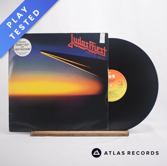 JUDAS PRIEST POINT Of Entry LP Album Vinyl Record 1981 CBS 84834 CBS ...