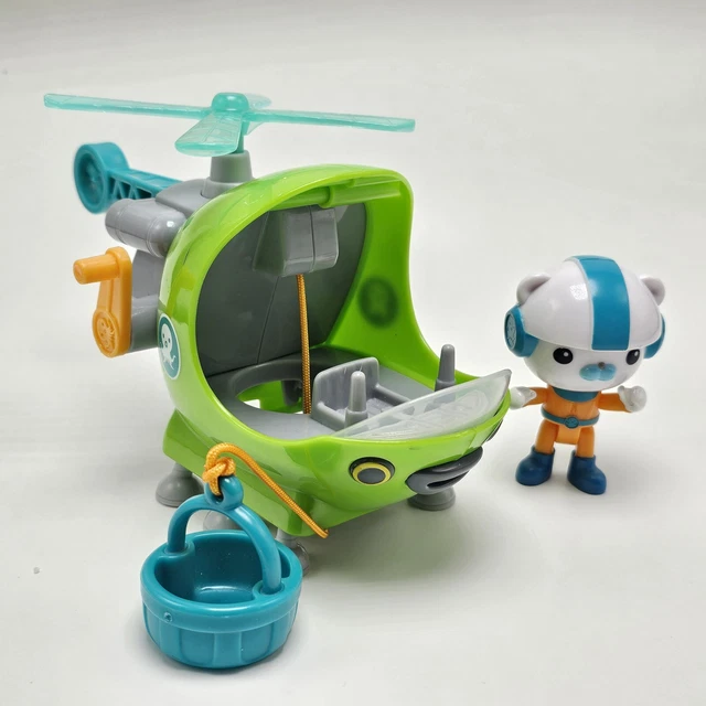 FISHER PRICE OCTONAUTS Gup-H & Barnacles Spielset grüner Hubschrauber ...