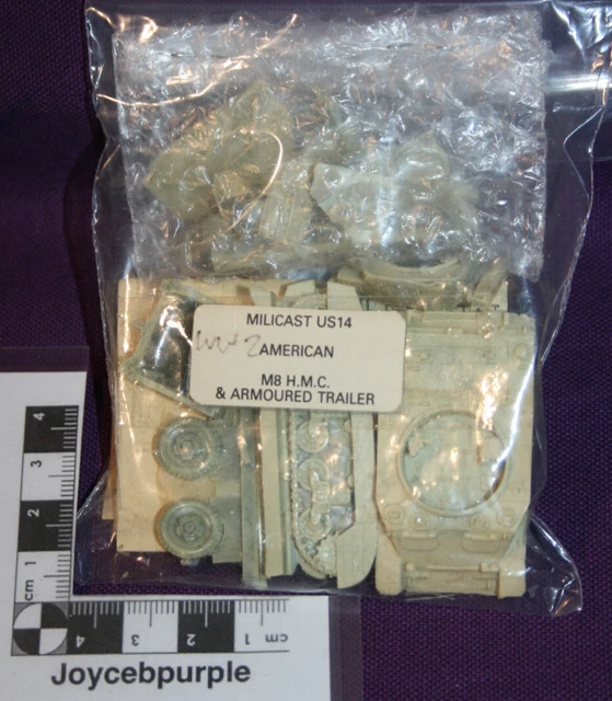 MILICAST M8 HMC Tank & Armoured Trailer 1:76 scale resin model US14. £ ...