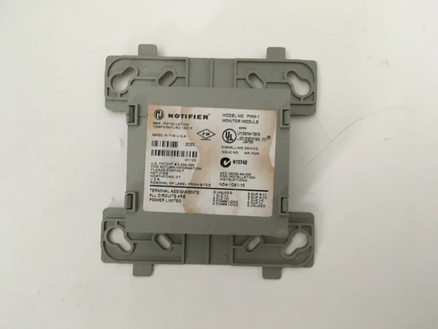 NOTIFIER FMM-1 FIRE Alarm Addressable Monitor Module EUR 13,95 ...