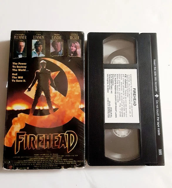 FIREHEAD VHS VIDEO Tape 1991 Christopher Plummer Martin Landau Vintage ...