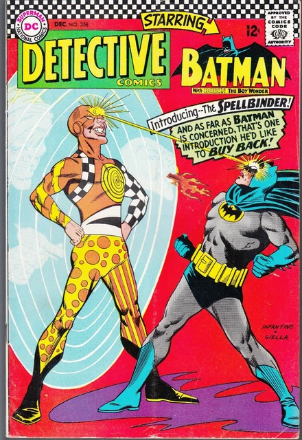 DETECTIVE COMICS #358 1966 Dc -Batman & Robin-The Spellbinder - Bob ...
